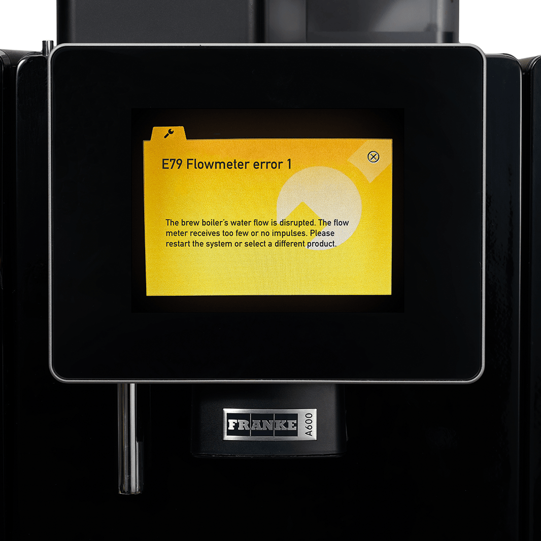How to Fix an E79 Flowmeter Error on a Franke Coffee Machine